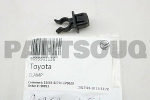 9095901136 Genuine Toyota CLAMP 90959-01136 | eBay