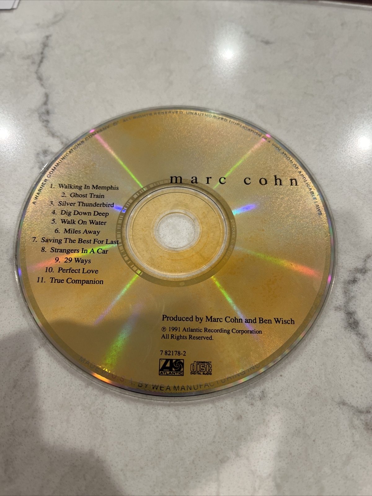 Marc Cohn by Marc Cohn (CD, Feb-1991, Atlantic (Label)) CD ONLY ...