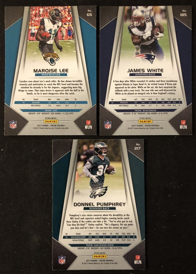 2017 Panini Prizm Football RWB Prizm Cards Singles You Pick | eBay
