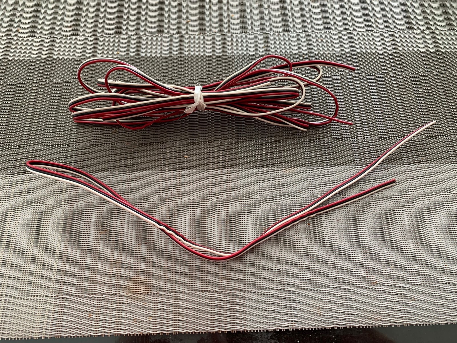 1/24 Aristocraft #W3 slot car motor lead wires red white black 10 ft ...