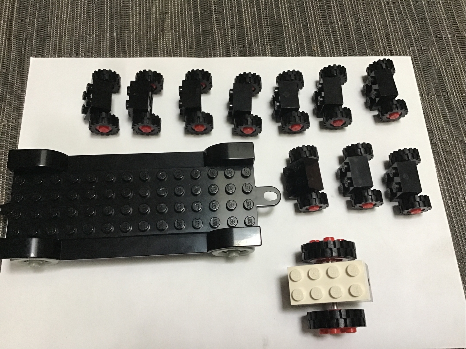 lego vtg wheels and axels lot And 1 Black chassis | eBay