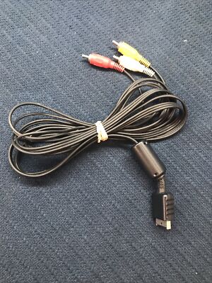 Authentic OEM Official Sony Playstation AV Cable Composite Cable PS1 ...