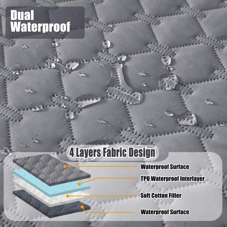 Waterproof Dog Bed Cover Blanket, Soft Reversible Pet Blanket, Washable ...