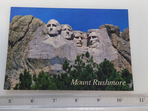 Mount Rushmore Black Hills South Dakota 19 Cent Stamp Vtg Postcard ...