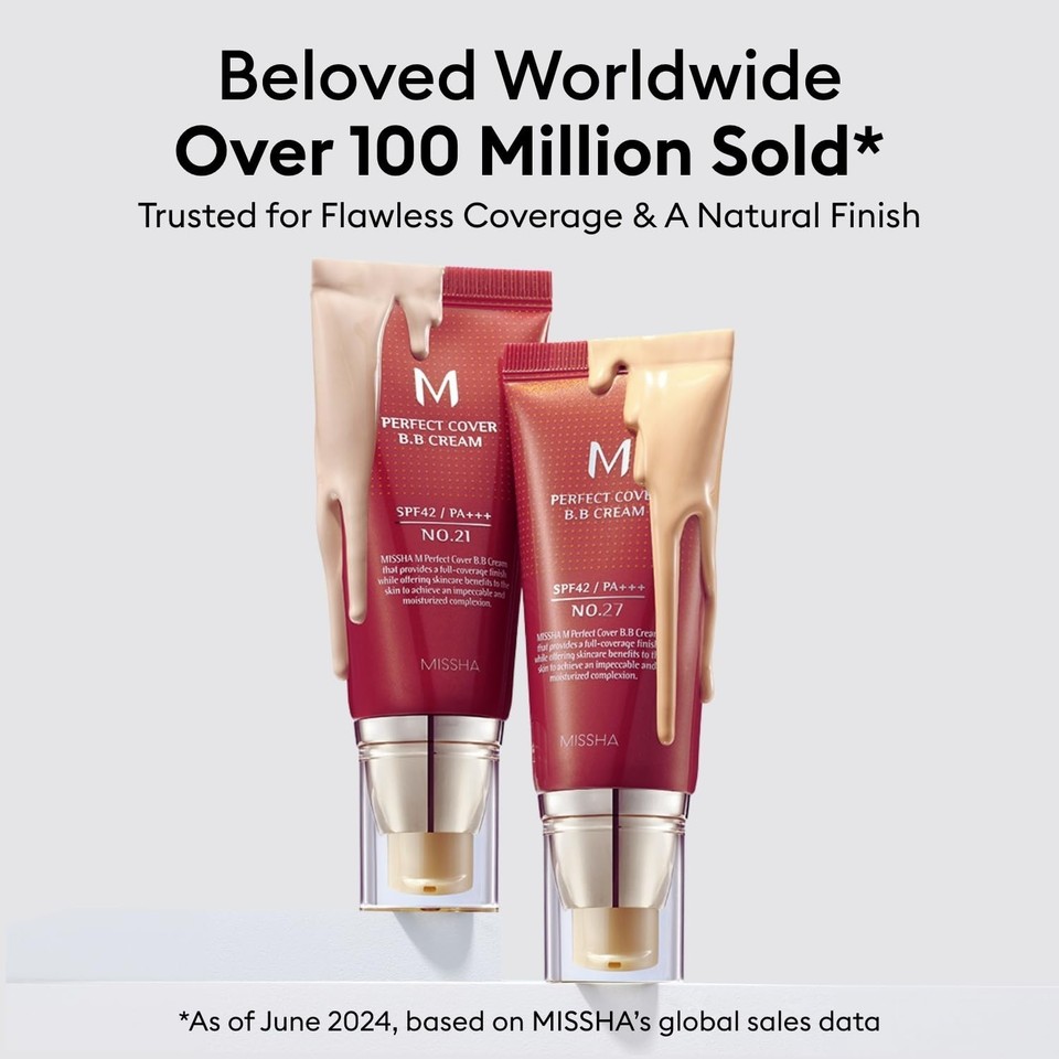 MISSHA M Perfect Cover BB Cream No.13 Bright Beige - Fair with Cool ...