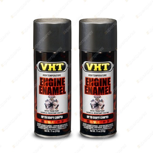 2 x VHT Engine Enamel High Temperature Auto Spray Paint Aluminium SP127 ...