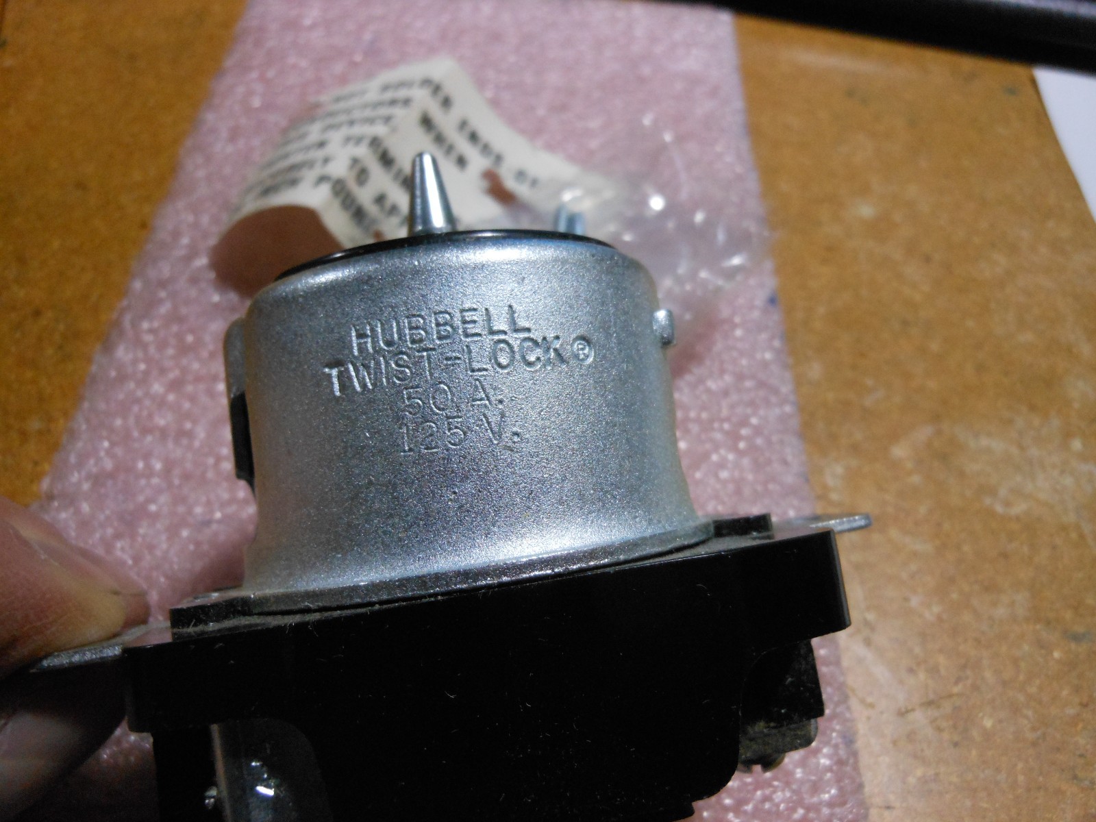 Hubbell CS6370 Locking Receptacle 50 Amp 125v 2 Pole and 3 Wire for ...