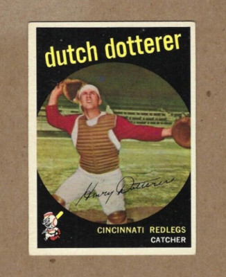 1959 Topps baseball card #288 Dutch Dotterer Cincinnati Reds EX | eBay