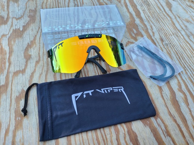AUTHENTIC Pit Viper The Monster Bull Polarized Double Wide Sunglasses ...