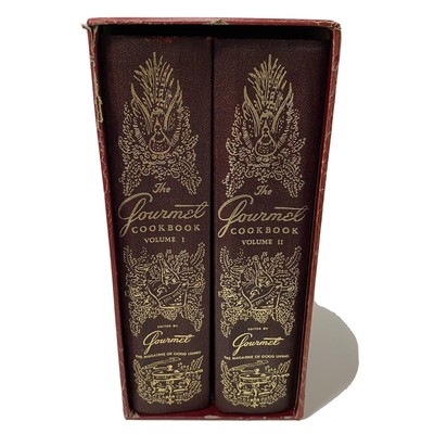 The Gourmet Cookbook Set slipcase hardcover cookbooks illustrated 1965 ...