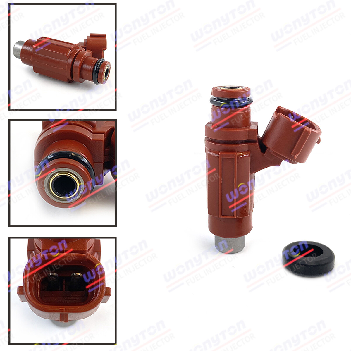 4Pcs 10 Holes Fuel Injectors For Yamaha 03-05 YZF R6 06-09 R6S 5SL ...