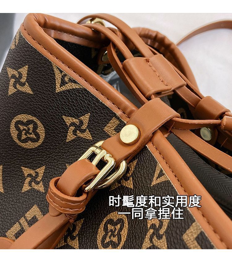Women's Luxury Drawstring Bucket Bag，Shoulder Crossbody Bag Female ...
