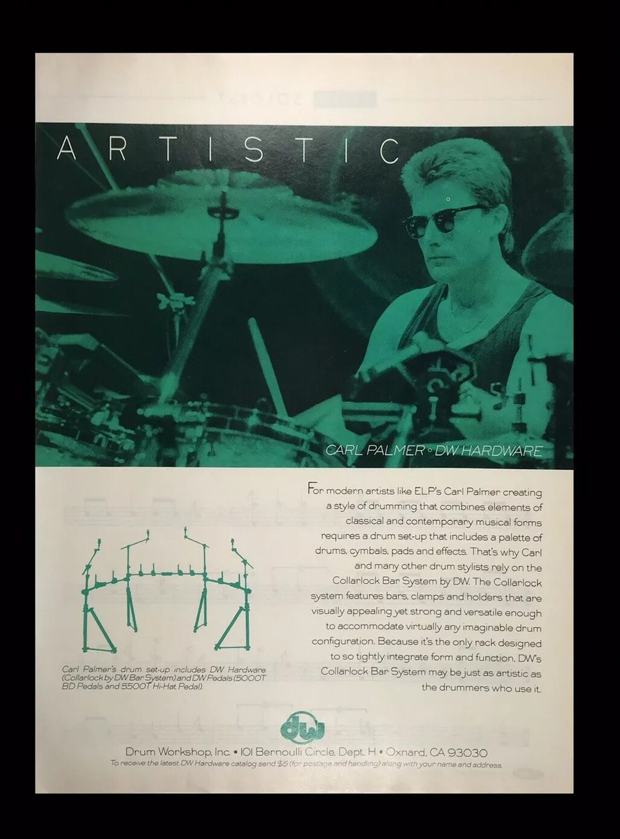 1993 Carl Palmer Drum Kit Classic ROCK Videos Happy 75th Birthday To