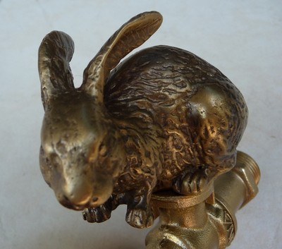 Gorgeous Vintage Rabbit Brass Garden / Outdoor Faucet New | eBay