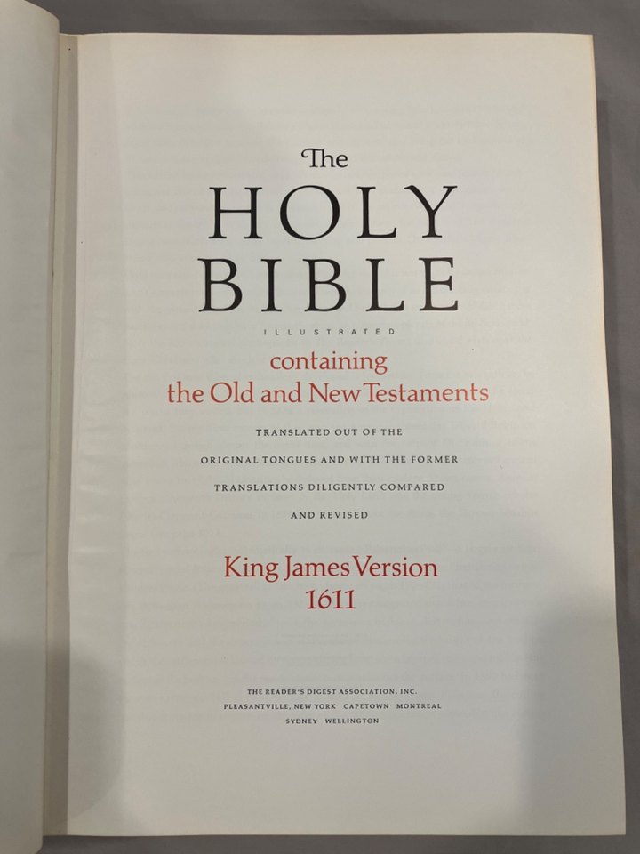 Holy Bible King James Version 1611 with Illustrations 1971 - Exc! | eBay