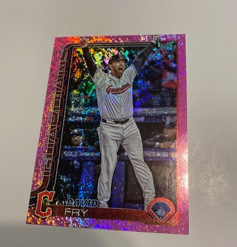 2025 Topps Series 2 - David Fry #401 Pink Sandglitter | eBay