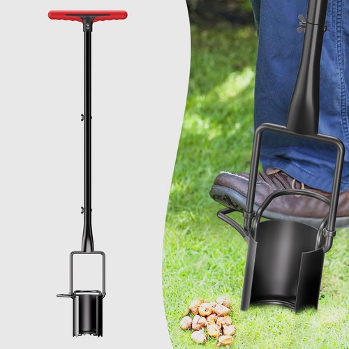 Long Handle Bulb Planter Tool, Standing Gardening Bulb Transplanter ...