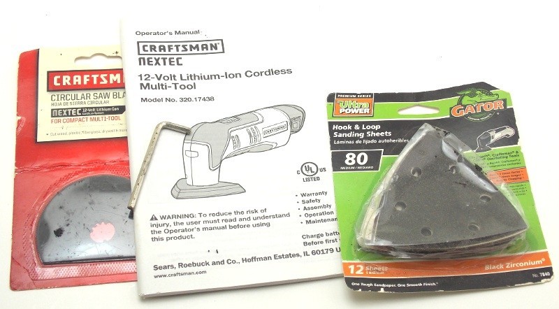 Craftsman Nextec 12V Lithium Ion Cordless Multi-Tool Manual Battery 320 ...