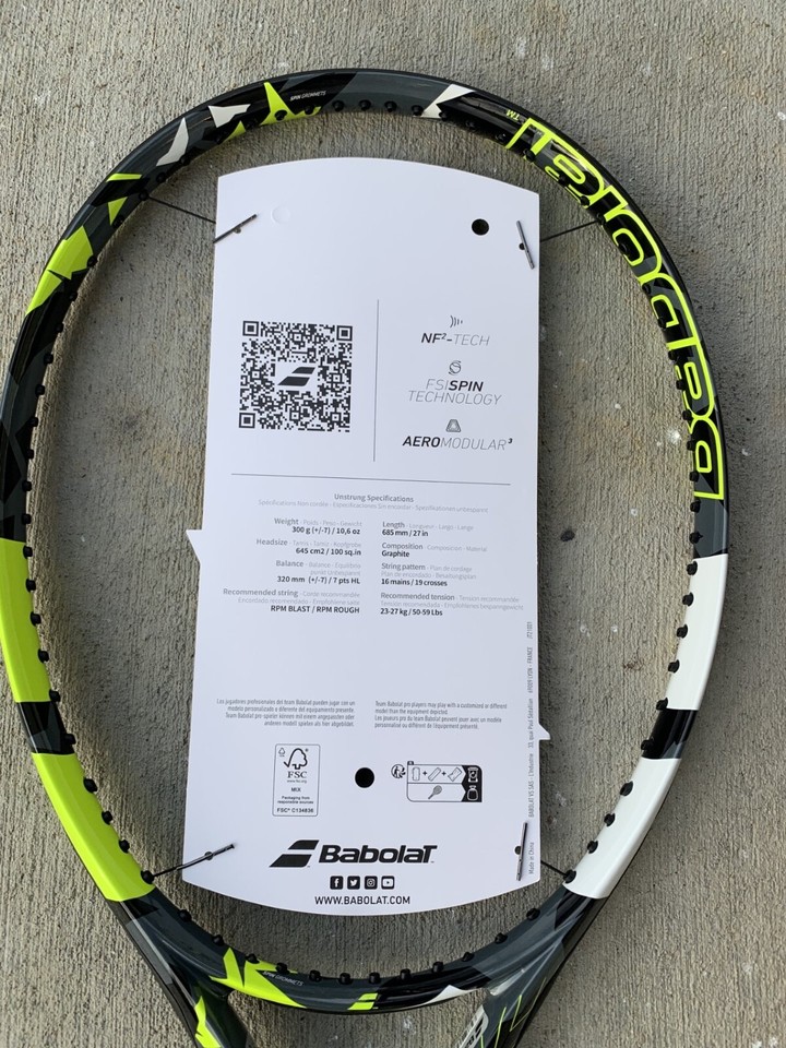 NEW Babolat Pure Aero 2023, 4 3/8, free shipping | eBay