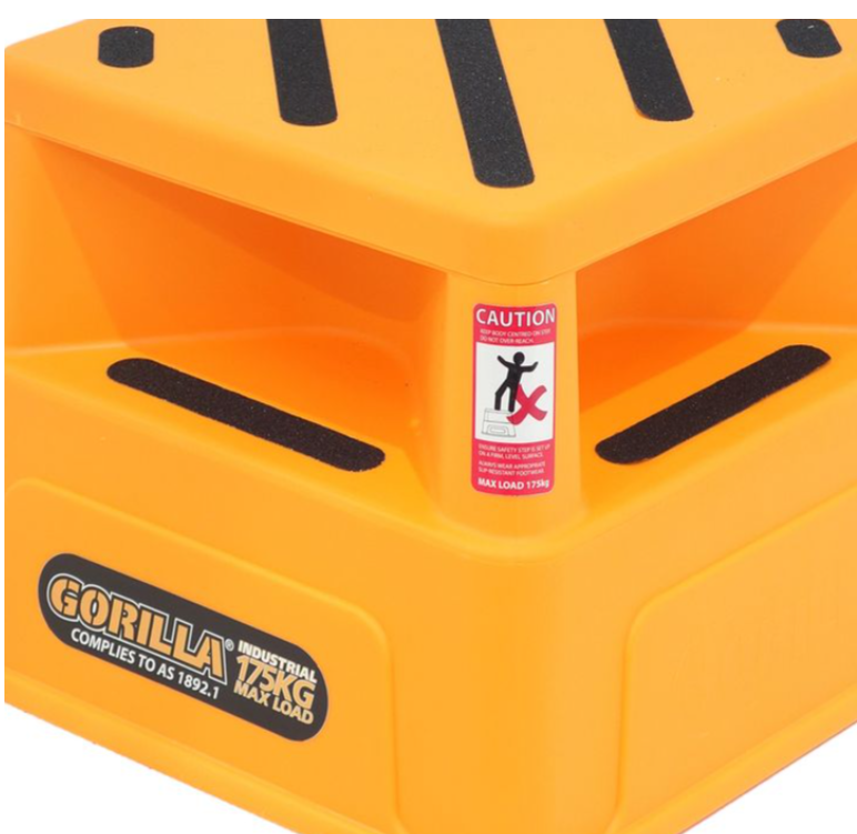 Gorilla Industrial Safety Step 175kg Load Rating Work Office Safe Step ...