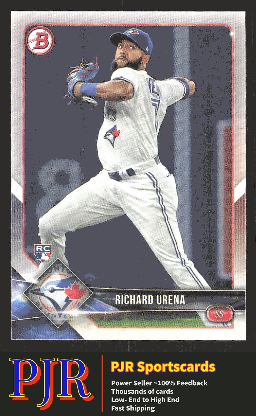 2018 Bowman #23 Richard Urena Toronto Blue Jays | eBay
