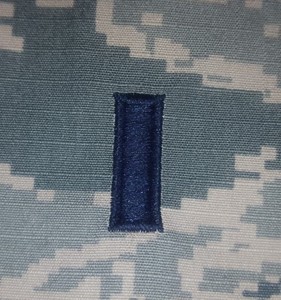 US AIR FORCE PATCH- Lieutenant Rank (set of 2) 1Lt on ABU Material 1st ...