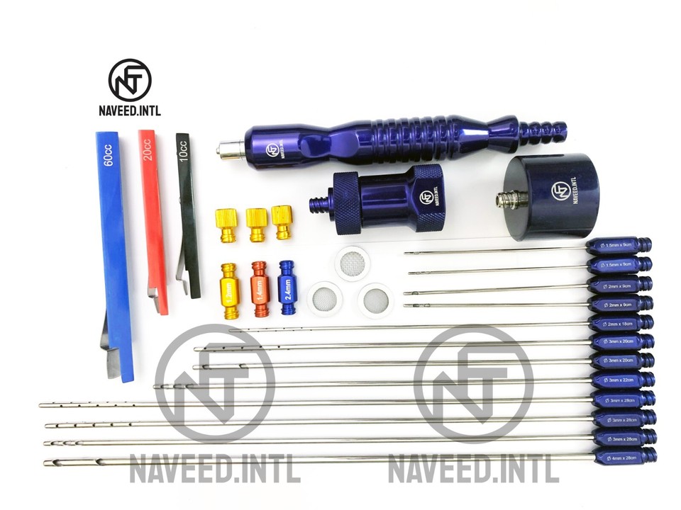 Liposuction Set of 27 Cannulas Fat Grafting Transplantation Best ...