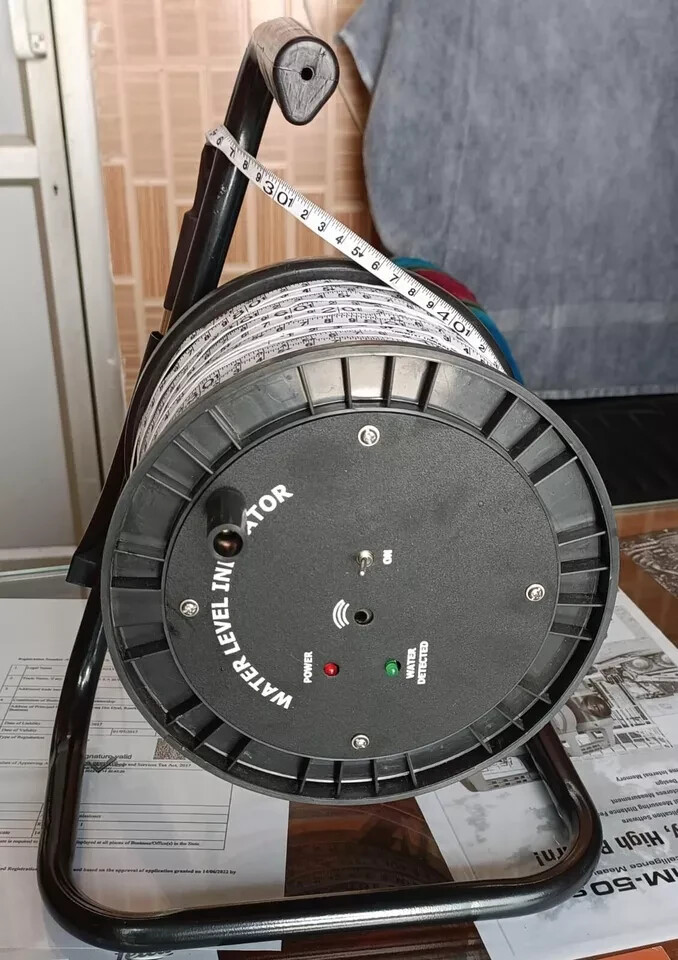 Piezometer water level Indicator measuring the depth (cm/mm) to water ...