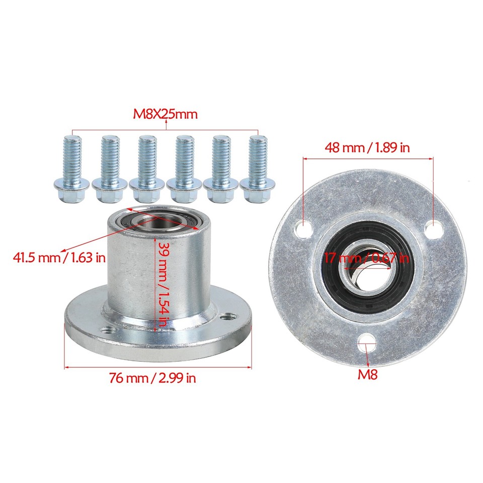 Front Rear Wheel Axle Hub Steering Spindle For Racing ATV Go Kart Quad ...