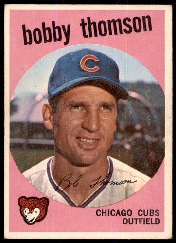 1959 TOPPS BOBBY THOMSON 429 EX BASEBALL CHICAGO CUBS | eBay