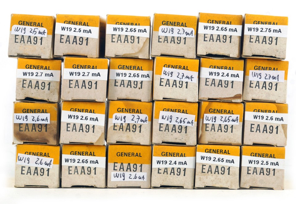 ONE EAA91/6AL5/EB91 ATES NOS ITALY Tube Röhre Tubes TSF Valvola Valve ...