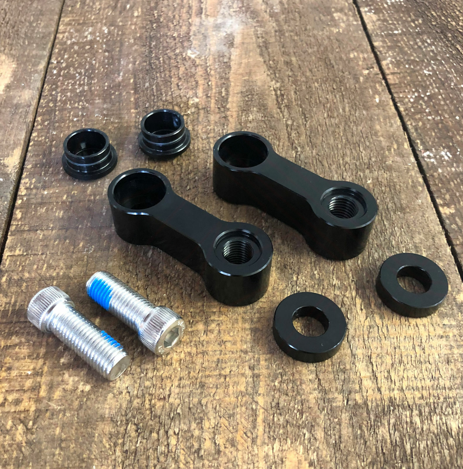 10mm Motorcycle Mirror Riser Extender Adapter Mounts Arm Motorbike Pair ...