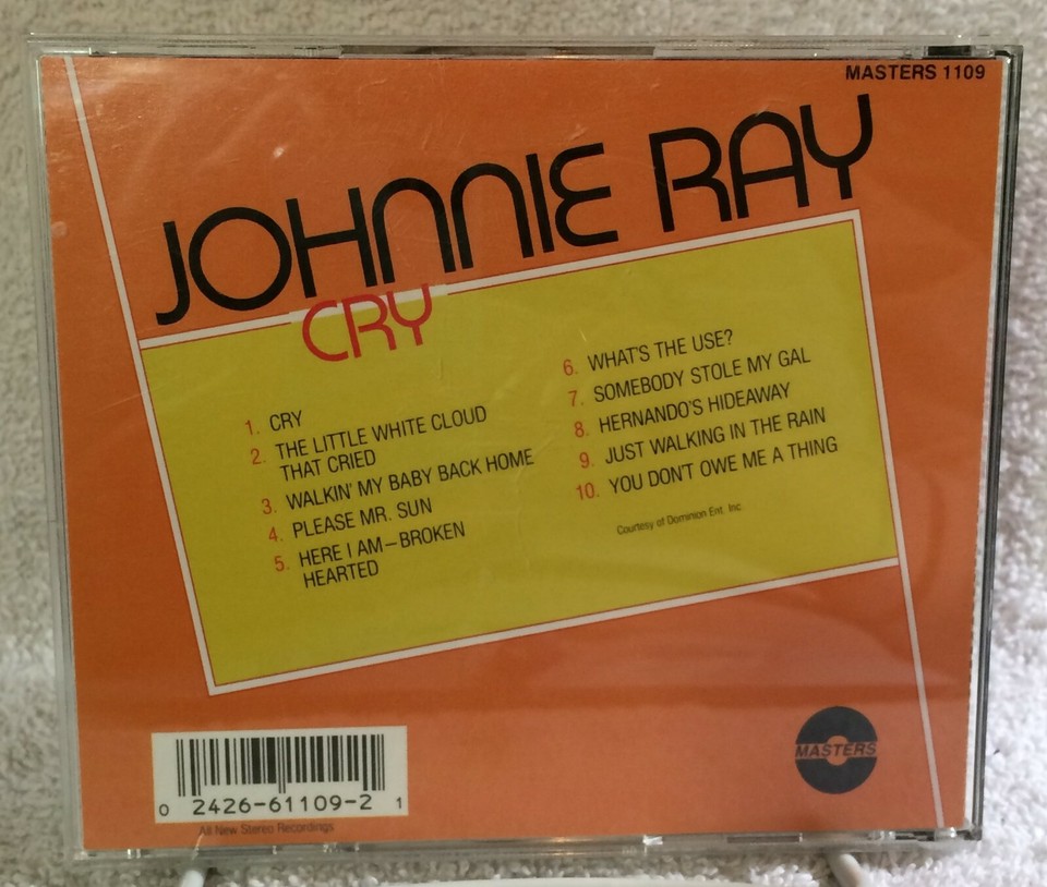 Cry by Johnnie Ray 1996 Intercontinental Traditional Pop Music CD Very ...