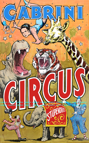 Big Top Pee Wee Herman Circus Poster 11" x 17" Collector's poster Prop ...
