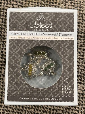Jolee’s Jewels Turtles Mix Charm Pendant 3 Piece Crystallized Swarovski ...