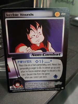 Limited DBZ Dragonball Z CCG #208 Terrible Wounds 5 Star Saiyan Saga | eBay