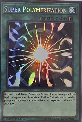 A903 YUGIOH SPELL CARD SUPER POLYMERIZATION SDSA-EN047 | eBay