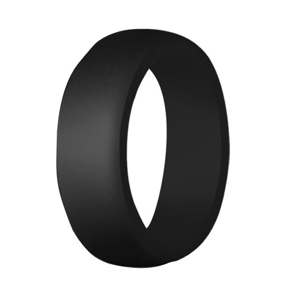 10 Pcs Silicone Wedding Ring Rubber Band Men Comfort Sport Outdoor Work ...