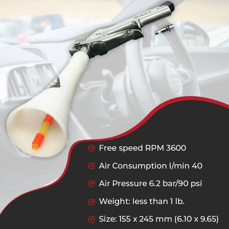 Vortex II Dry Cleaning Gun Hi-Tech V-200 Detailing Tool Fast Free ...
