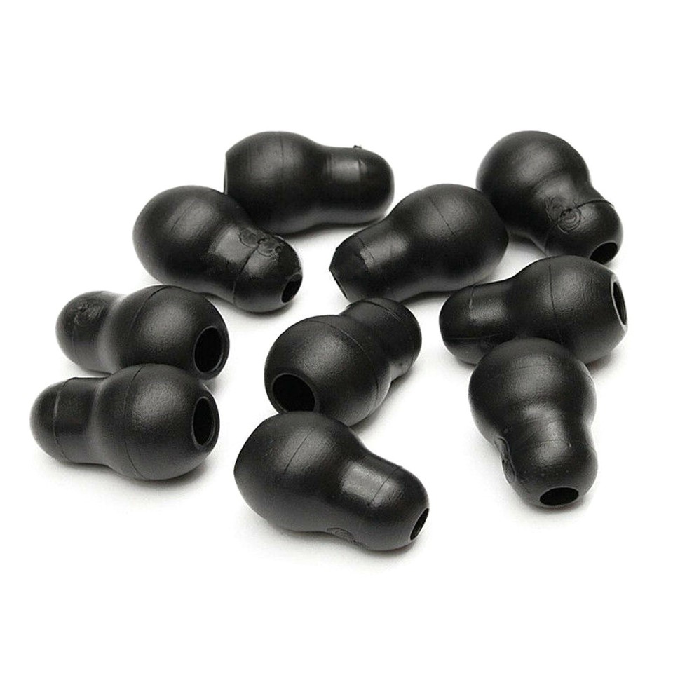 10Pcs Silicone Black Soft Eartips Earplug Earpieces For Littmann ...