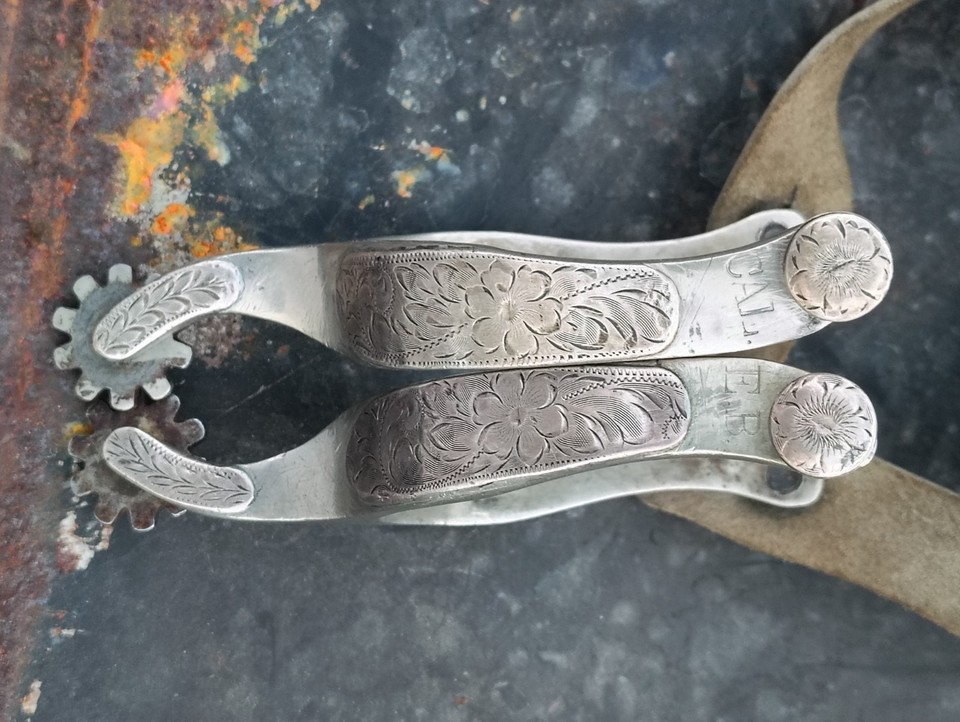 Edward Bohlin Hollywood California Spurs Ruby Silver Gold Rodeo Queen Spurs | eBay