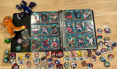 Binder Peru POKEMON MEGA Card Lot+ Pokemon Chips/coins | eBay