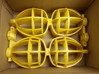 (100 pc) Temporary Jobsite Replacement Yellow Bulb Cages for Lighting ...