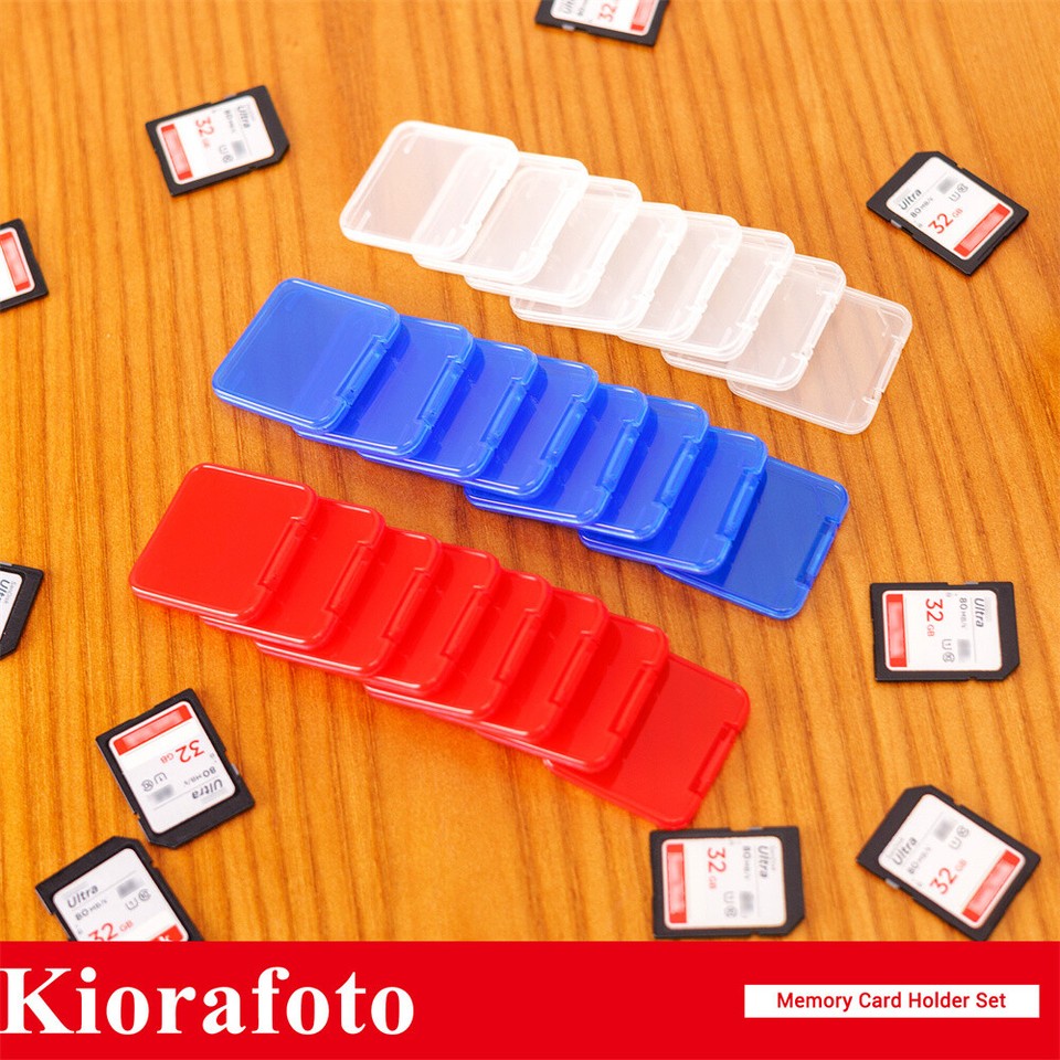 24PCS Clear SD Card Case Holder Memory Card SDHC SDXC Storage Box ...
