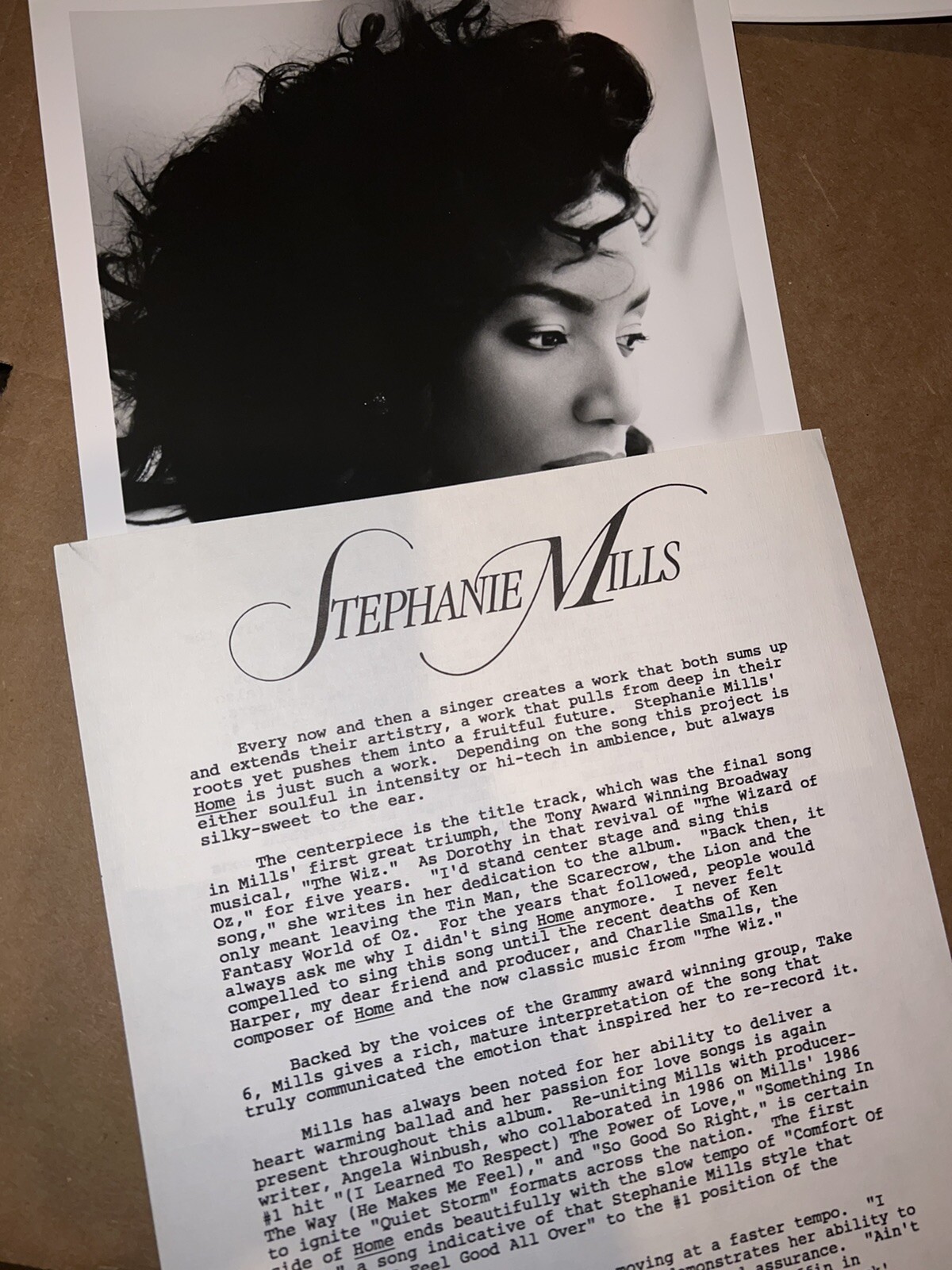 Stephanie Mills Press Kit Photo MCA | eBay