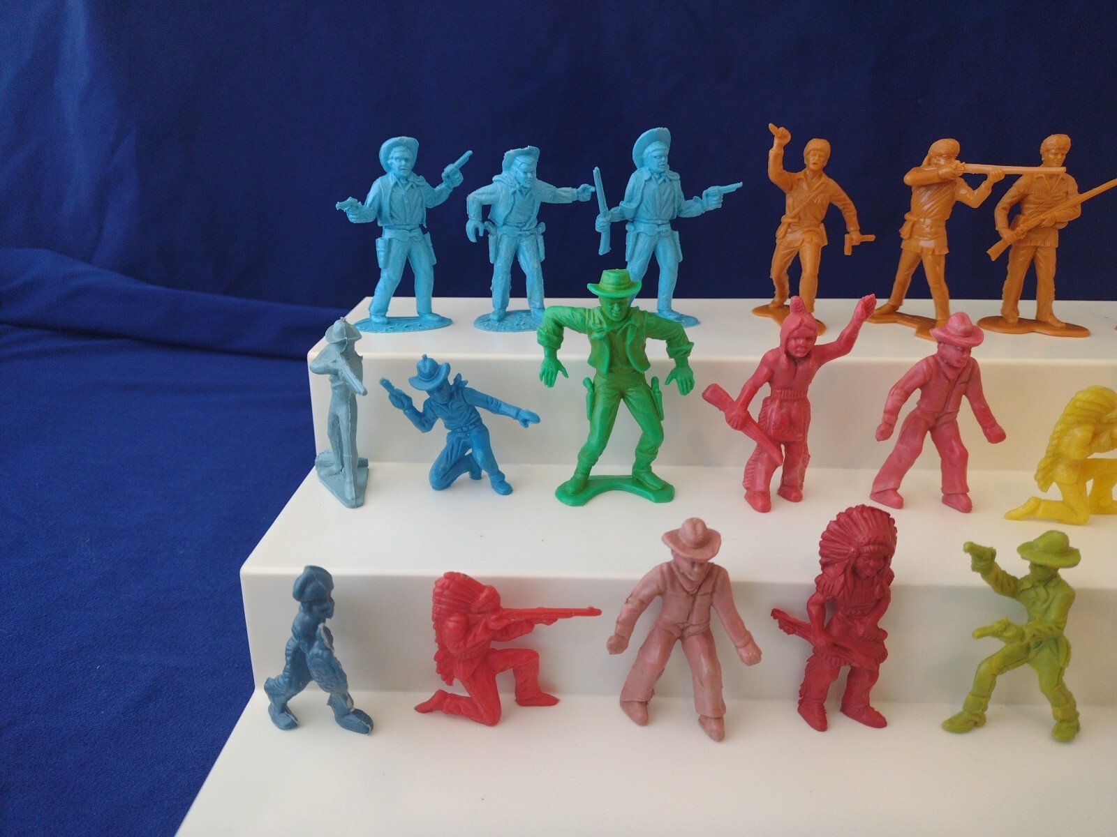 Vintage Plastic Marx Indians, Cowboy, & Horse, Toys Lot | eBay