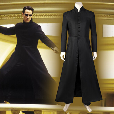 New The Matrix Reloaded Neo Cosplay Costume Halloween Costume Jacket ...