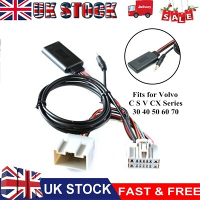 Bluetooth-Adapter AUX Audio Cable For Volvo C30 C70 S40 S60 S70 S80 V40 ...
