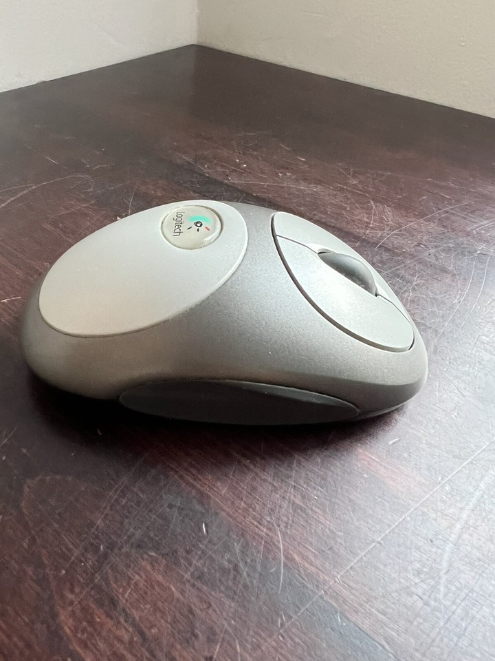 Logitech M-RR63 Cordless MouseMan Ergonomic Optical Mouse Silver NO USB ...