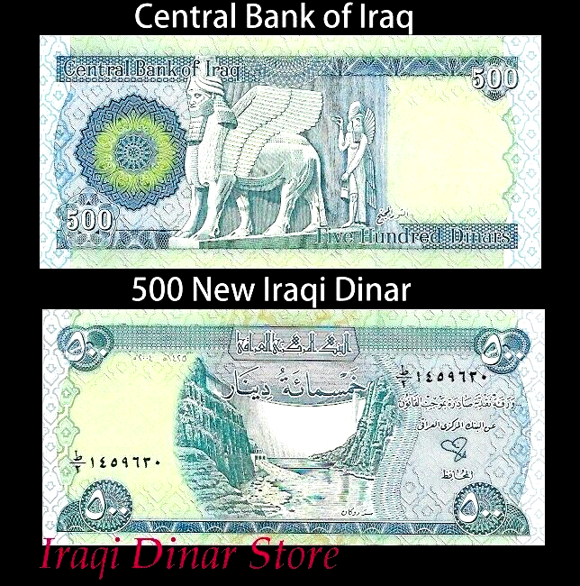 Iraqi Dinar 25 X 500 Dinar 12, 500 Iraq Money Unc Limit 5 Sets 1/4 ...
